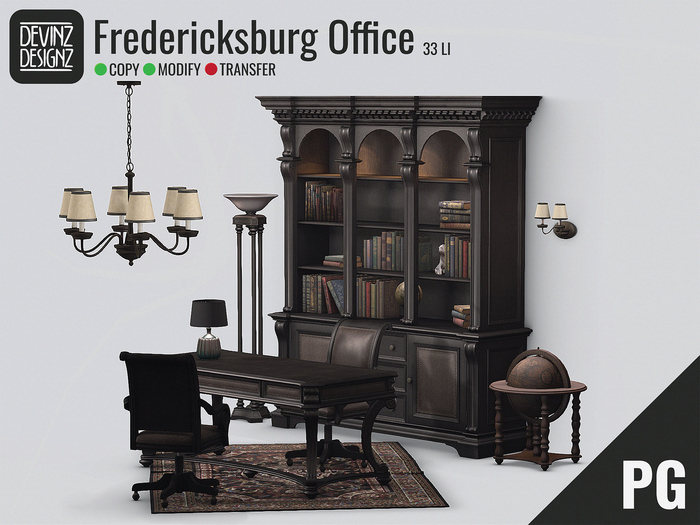 Second Life Marketplace - Fredericksburg Office (PG) - Full Set